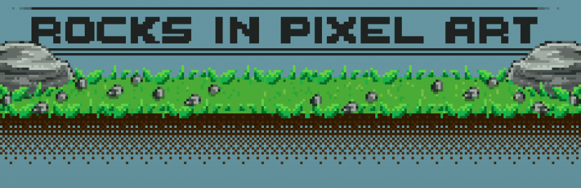 How to create pixel art stones / rocks