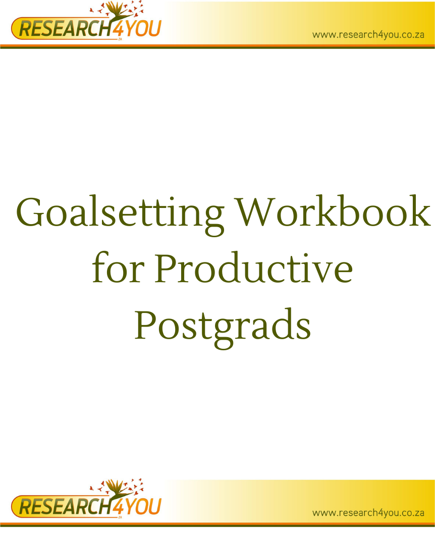 Research4You Goalsetting Workbook
