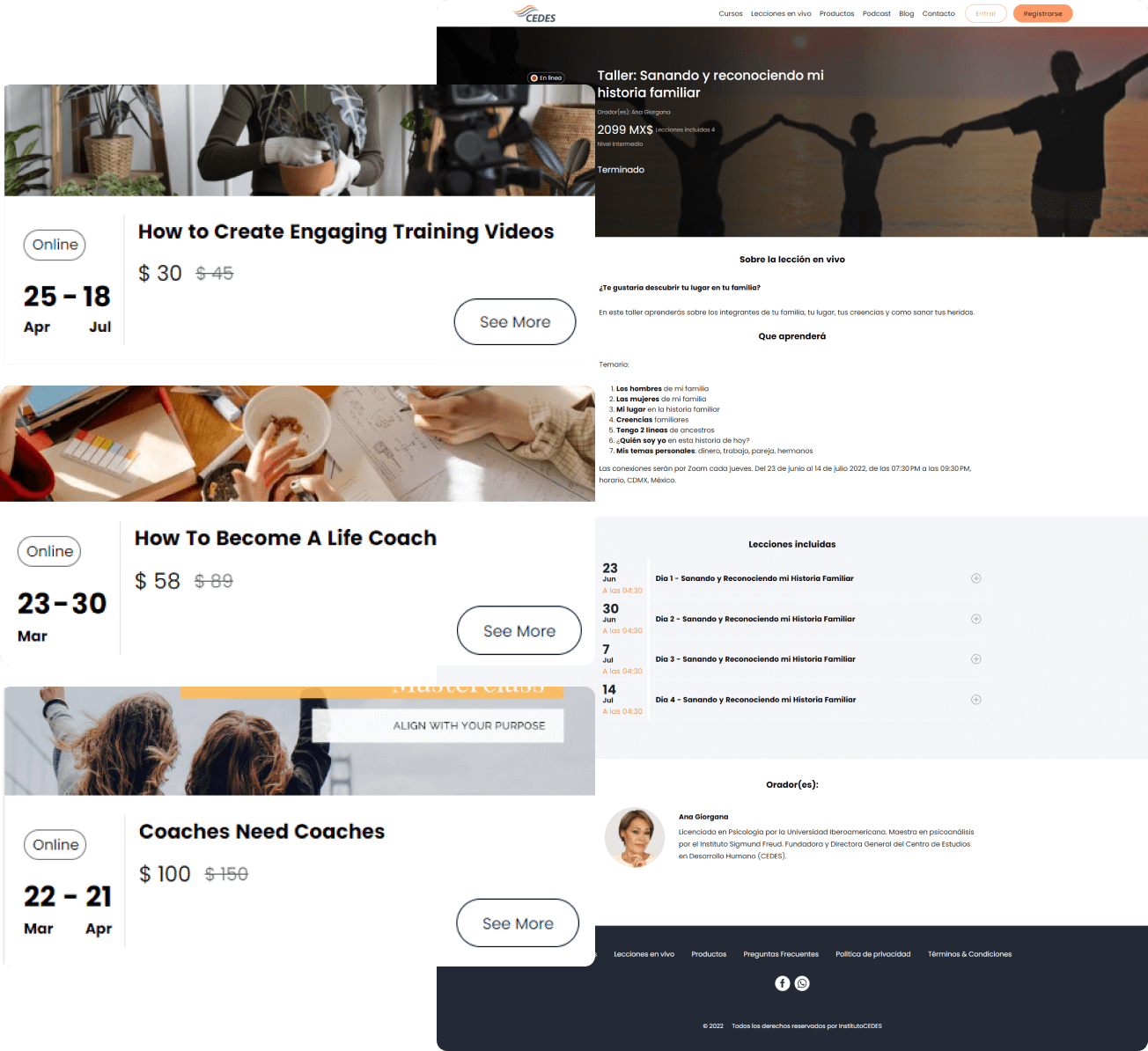 An easy-to-use single platform for your courses